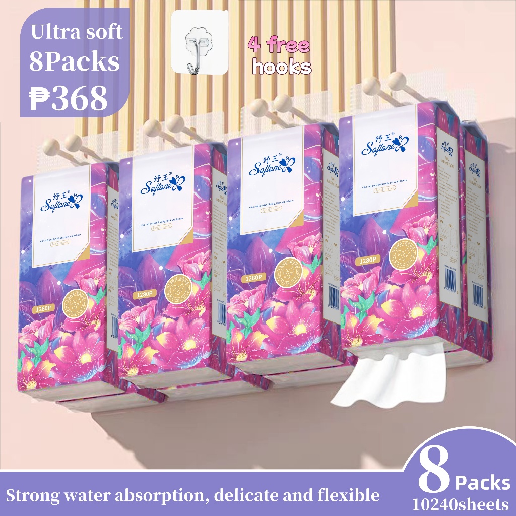 10 packs of handkerchief paper portable affordable super soft facial ...