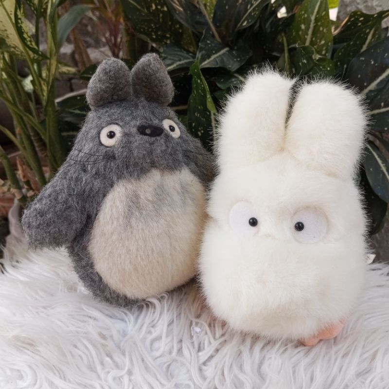 SUN ARROW Ghibli My Neighbor Totoro White Chibi Totoro Soft Original ...