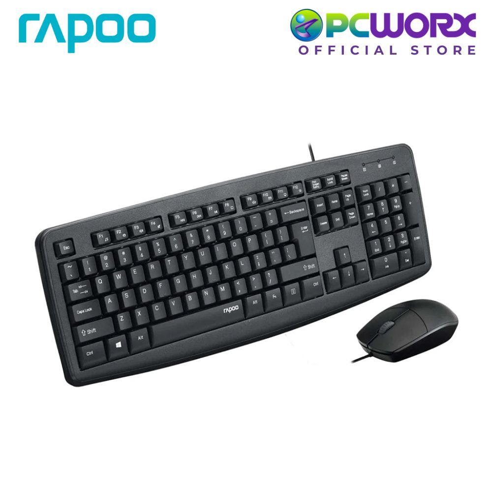Rapoo X120 Pro/NX1600 Wired Keyboard And Mouse | Shopee Philippines