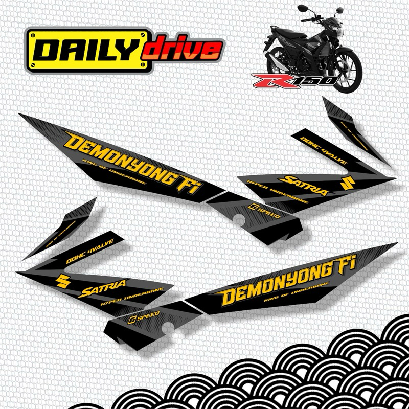 Suzuki raider 150 fi Demonyong fi Decal Design | Shopee Philippines
