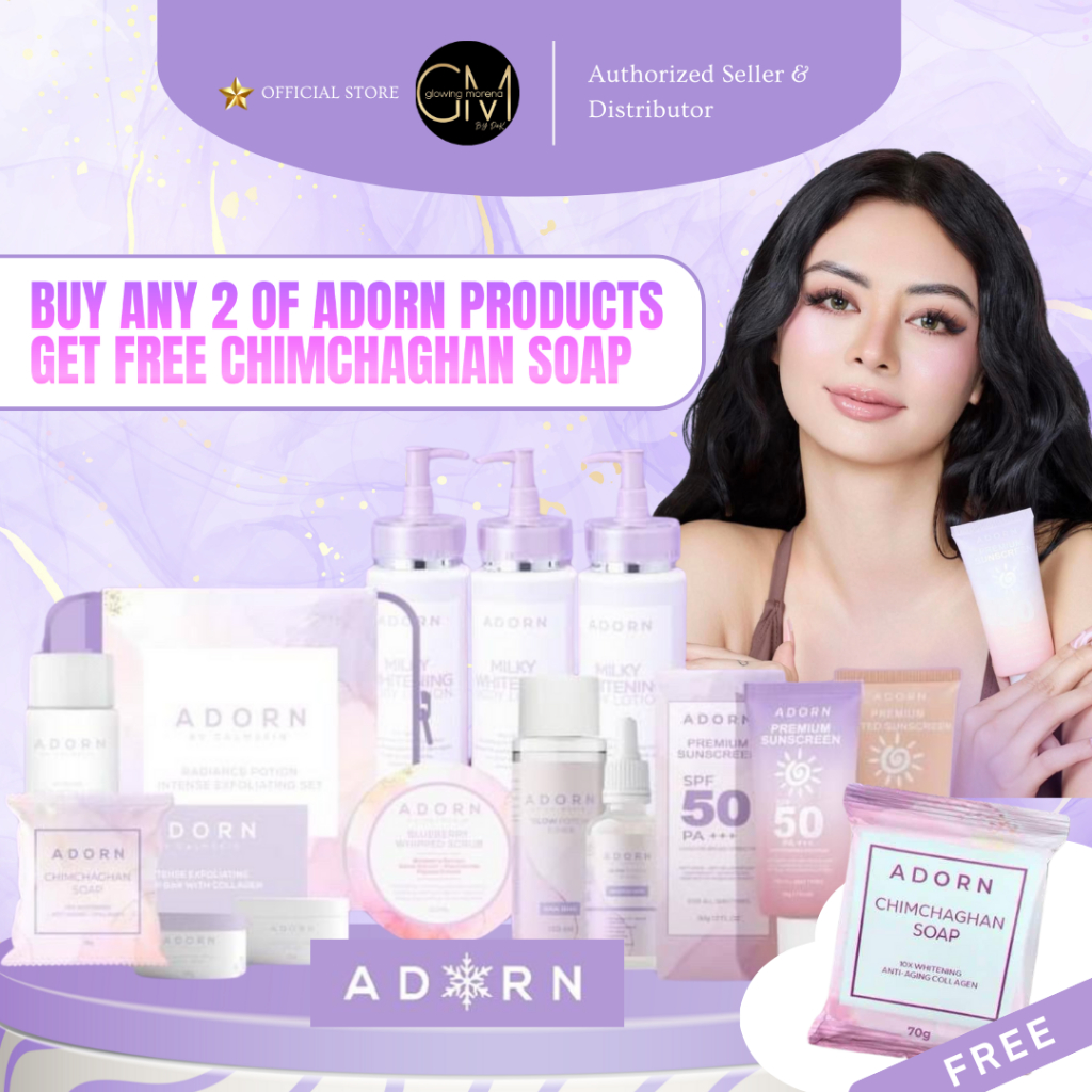BUY 2 Adorn Product TAKE 1 Chimchagan Soap | Premium & Tinted Sunscreen ...