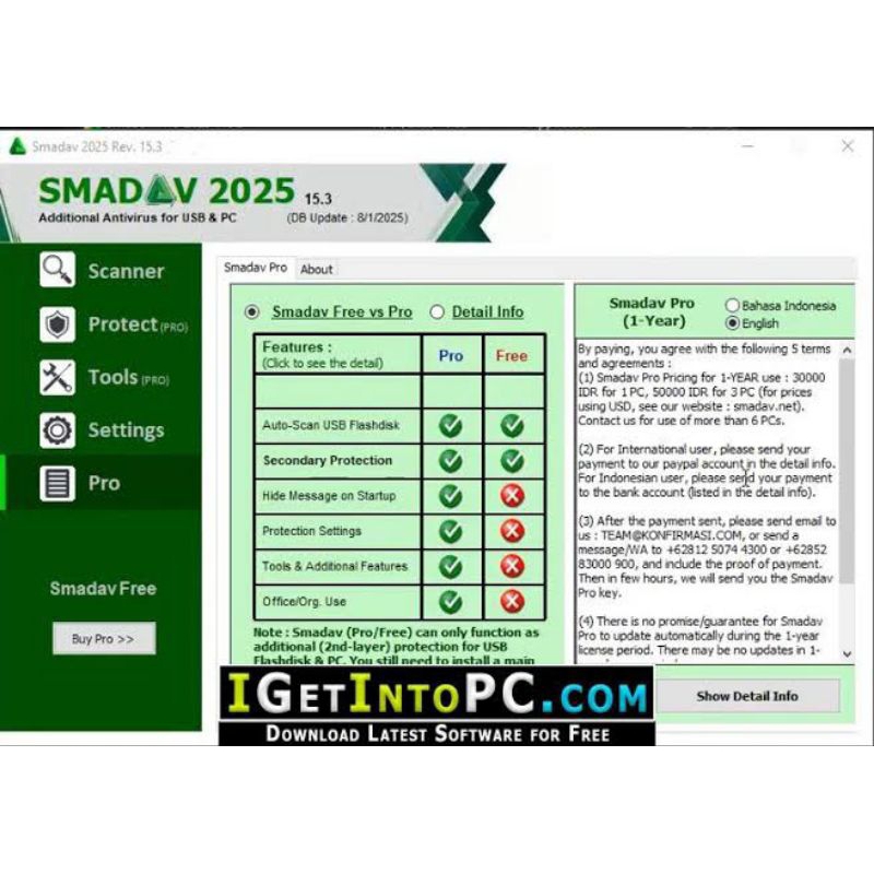 Smadav 2025 Pro + License Key Antivirus for Windows Lifetime used | Shopee Philippines