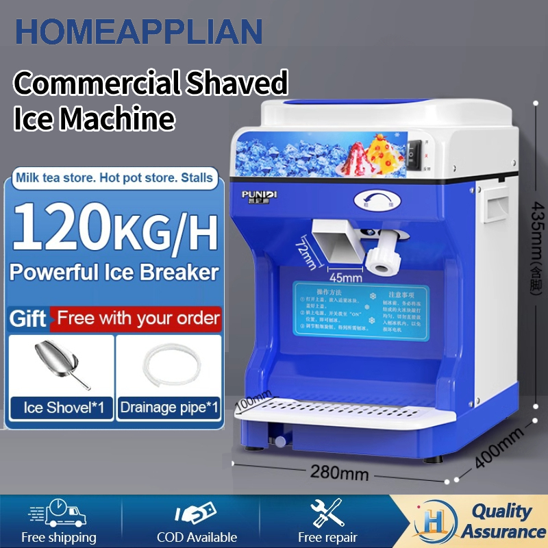 Automatic Ice Crusher Machine, 120KG/H Capacity, High-Performance Ice ...
