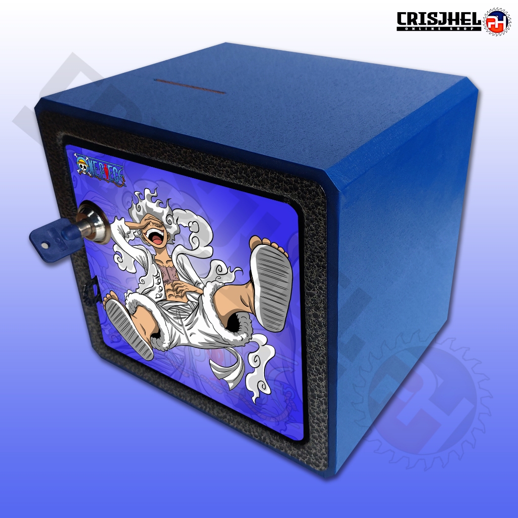 Mini-Blue Monkey d Luffy Gear 5 One Piece Design Aklansya Vault Multi Purpose Safety box ...