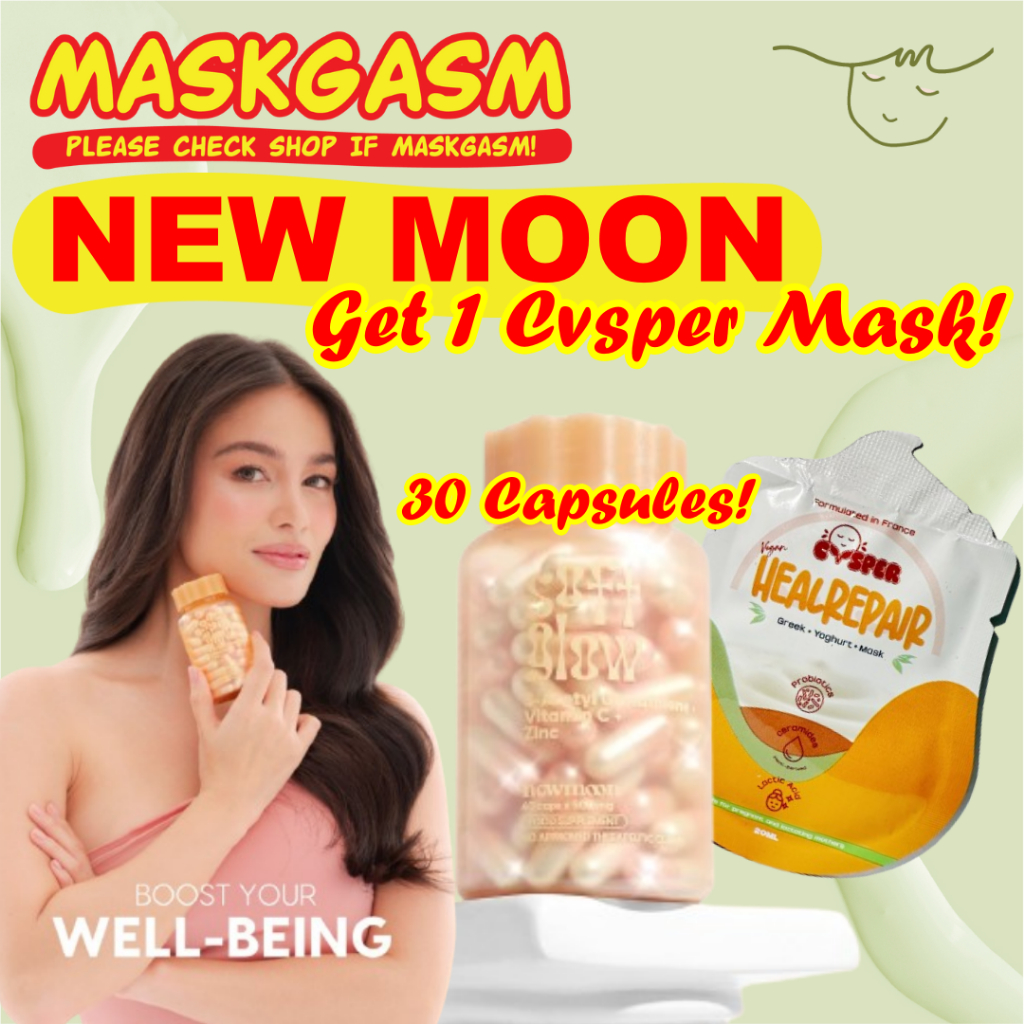 NEW MOON SOFT GLOW 30CAPS 500mg S-Acetyl Glutathione, Collagen ...
