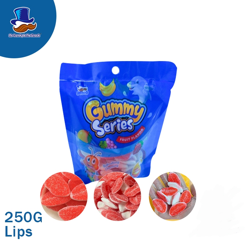 250g Lips gummy candy soft candy gummy candies wholesale gummies ...