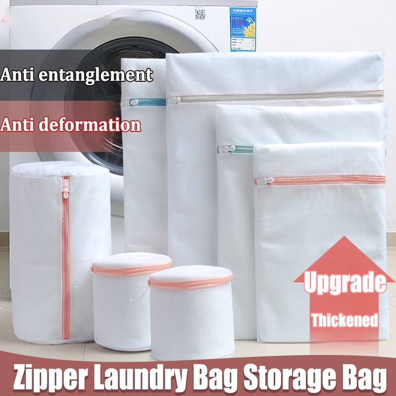 Large Mesh Laundry Bag Storage Bag Washing Machine Mesh Laundry Clothes ...