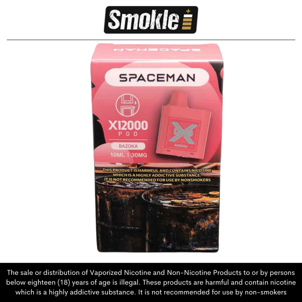 Smok x Spaceman X12000 Disp Vape Pods (Battery sold separately ...