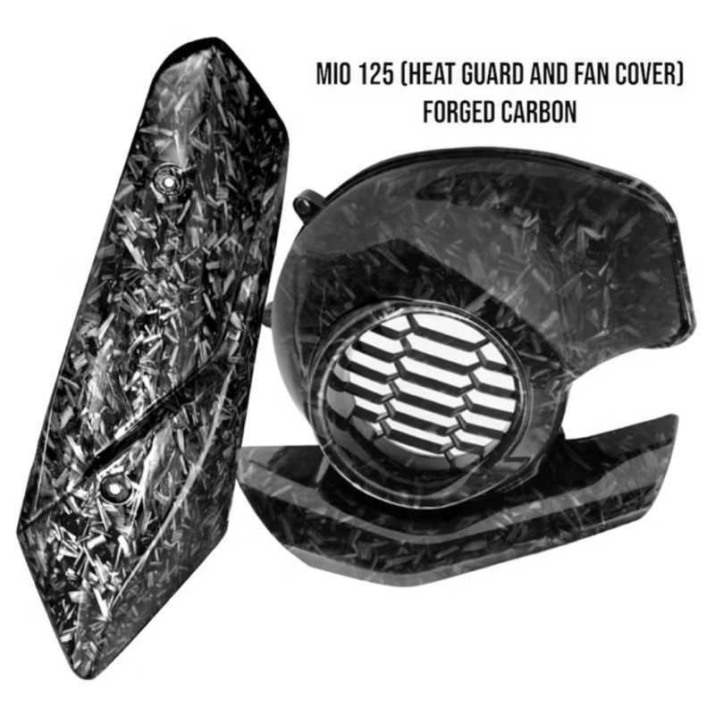 2in1 HEAT GUARD & RADIATOR COVER (SET) FOR Mio125, Mio soul i 125, Mio ...