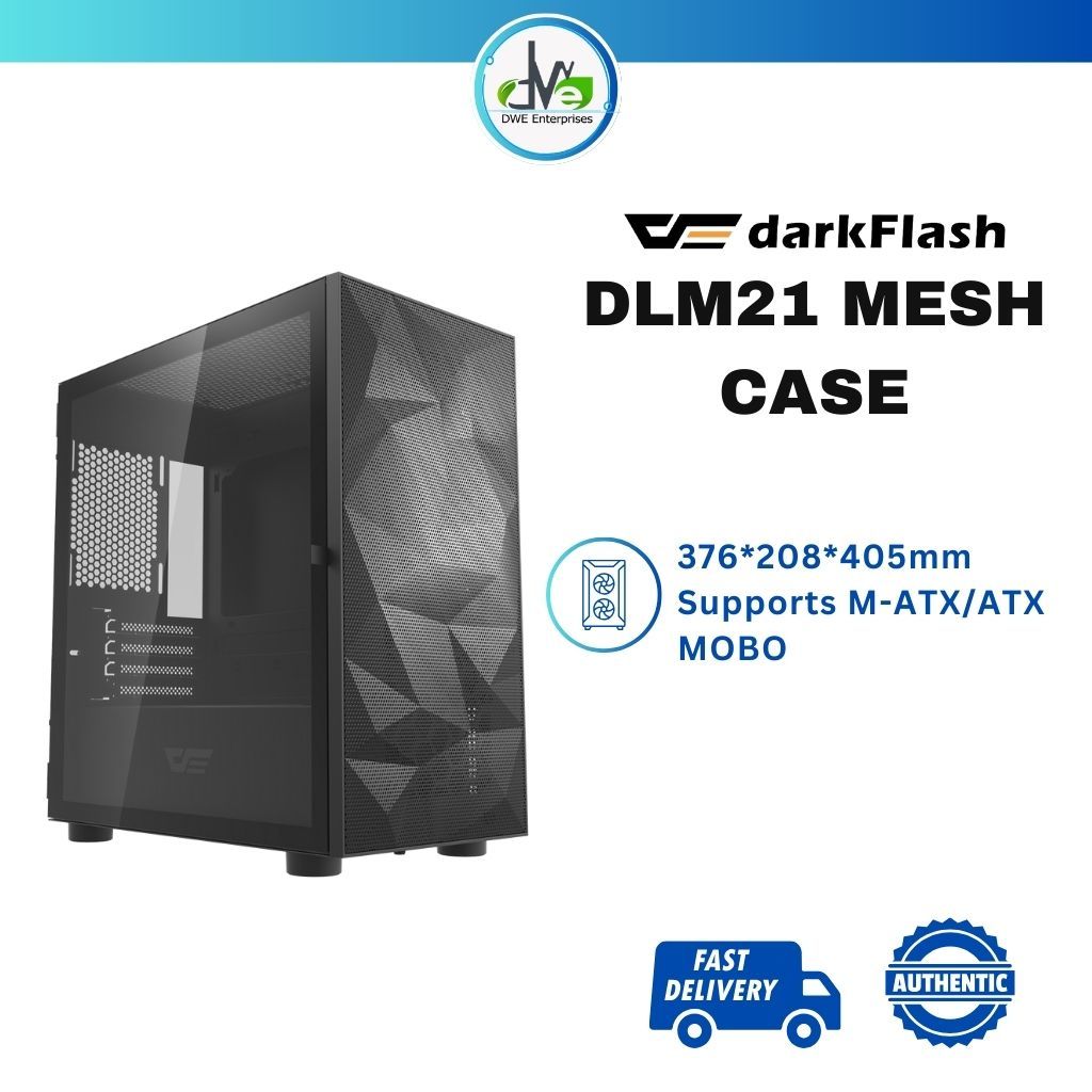 DARKFLASH DLM21 Mesh MATX PC cpu Case | Shopee Philippines