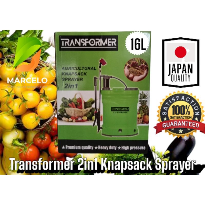 SUPER HEAVY DUTY TRANSFORMER 2IN1 KNAPSACK SPRAYER STANDARD 16L ...