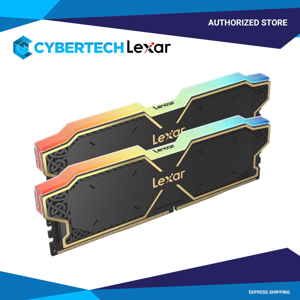 Lexar Thor RGB 32GB Kit (2x16GB) DDR5 6000MT/s CL38 AMD Expo & Intel ...