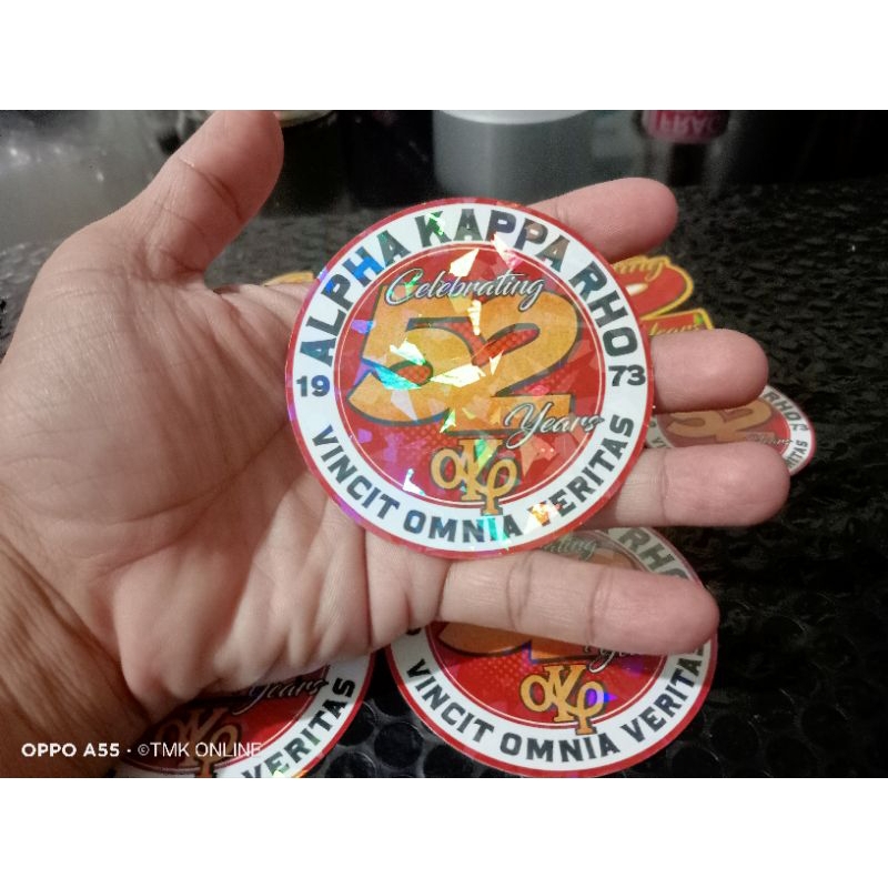ALPHA KAPPA RHO SKEPTRON 52nd HOLO STICKER FOR MOTORCYCLE AND ...