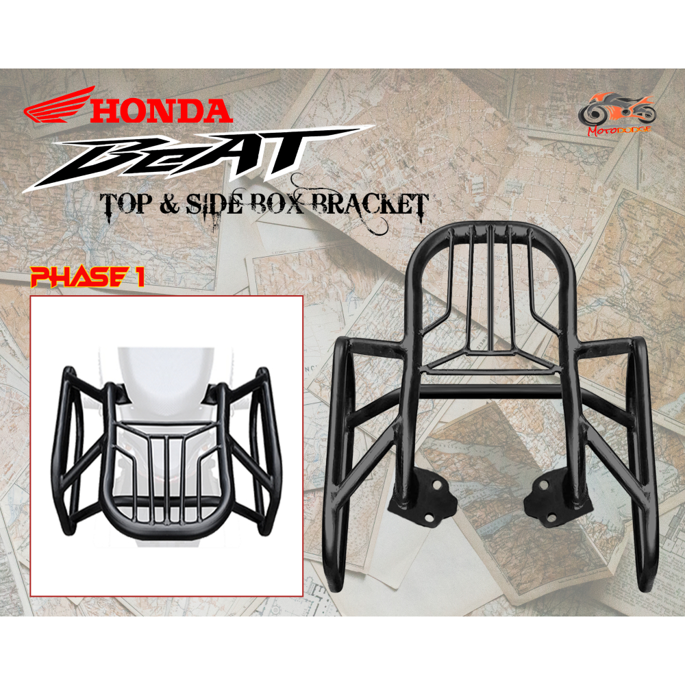 HONDA BEAT 110 ( V1 | V2 | V3 ) - HEAVY DUTY TOP & SIDE BOX BRACKET ...