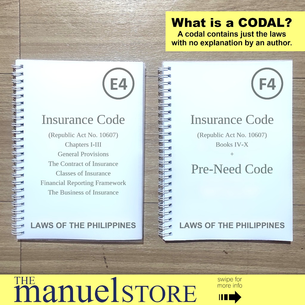 Notebook Codal (2025) - The Insurance Code - RA No. 10607 - E4 - School ...