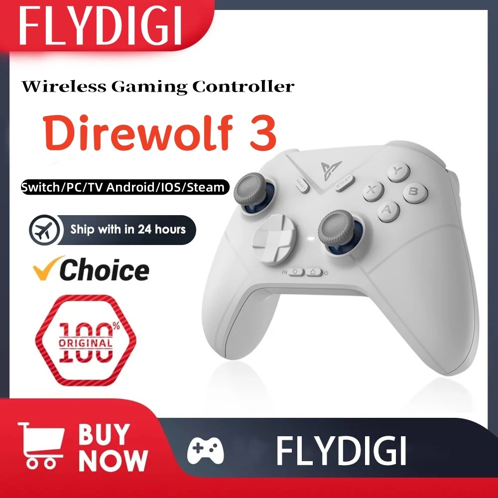 Flydigi Direwolf 3 Wireless Gaming Controller 1000Hz Polling Rate Force ...