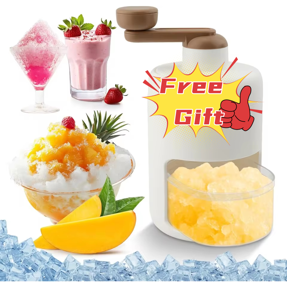 Free Gift Household Manual Shaved Ice Handheld Ice Breaker Ice Maker ...