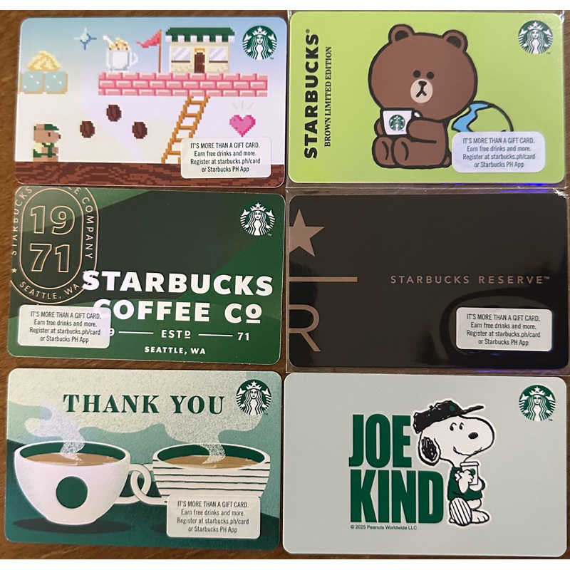 USABLE Starbucks Card Philippines Issued (SOLD155 CARDS) | Shopee ...