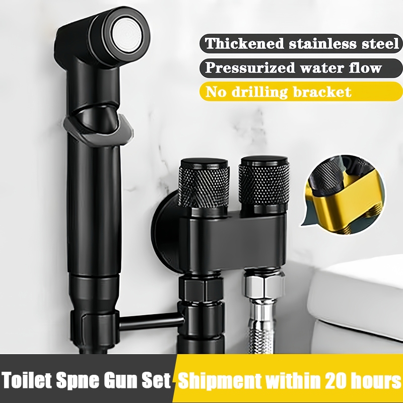 Handheld Bidet Sprayer Set Spray Gun Bathroom Self-Cleaning Handheld ...