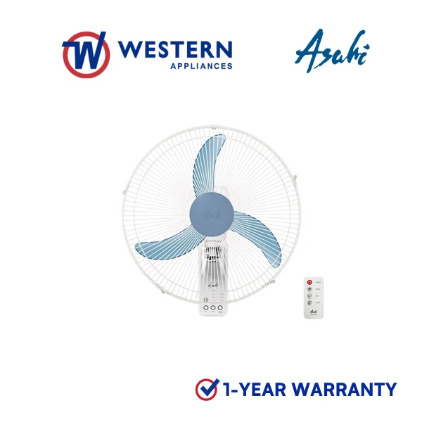 Asahi WF630RBL 16" DC Remote Controlled Wall Fan | Shopee Philippines