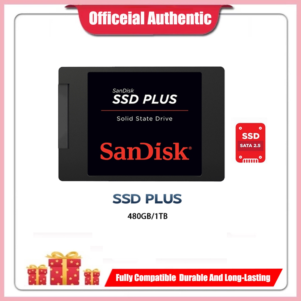 San Disk SSD PLUS 480GB /1TB/ SATA III 2.5" Solid State Drive | Internal SSD | Sata SSD (COD ...