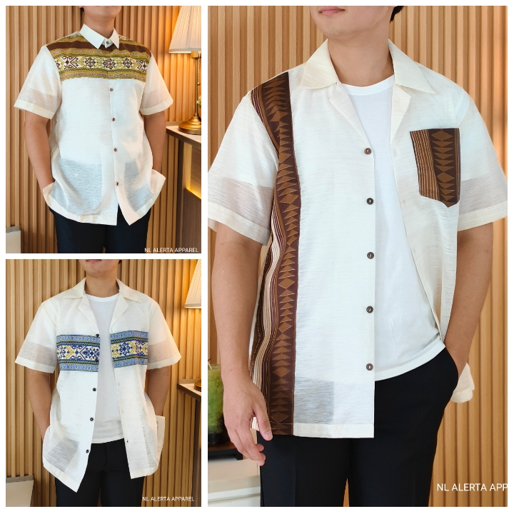 MODERN BARONG TAGALOG ASEAN POLO FOR MEN SHORT SLEEVE JUSILYN CLOTH ...
