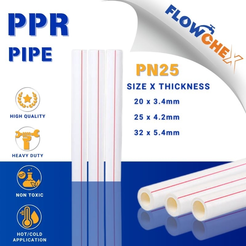 PPR PIPE - PN25 (4 METERS) | Shopee Philippines