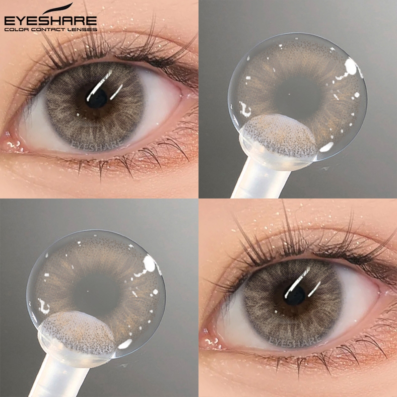 Eyeshare Contact lens natural brown eye soft lenses with case six ...