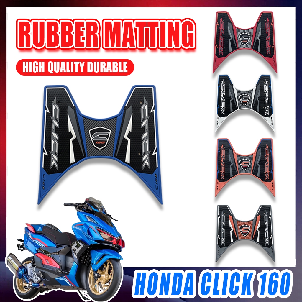 Honda Click 160 exclusive Accessories Premium Quality Footboard rubber ...