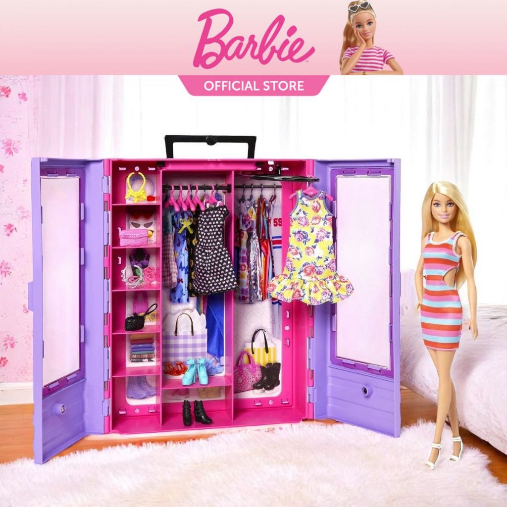 Barbie Ultimate Closet Doll And Playset Portable Fashion Toy With Doll ...
