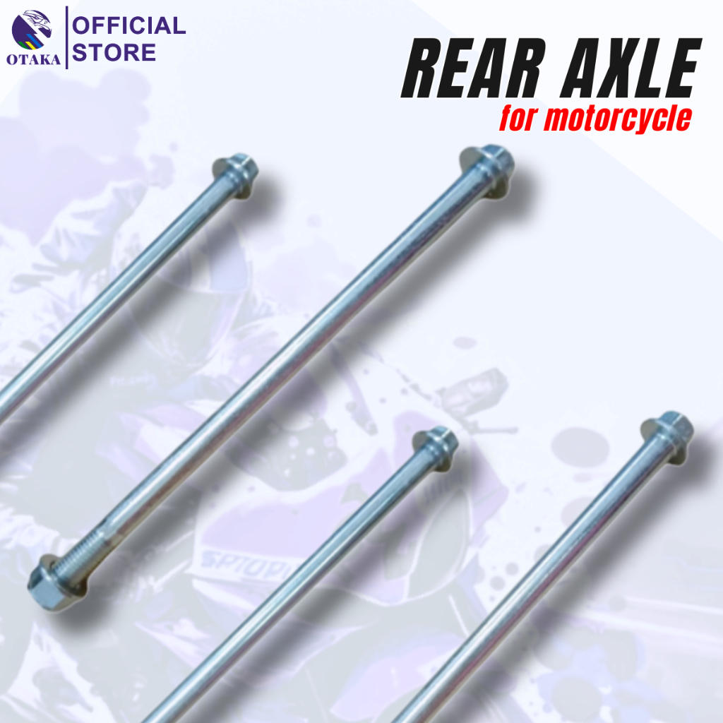 [ EHE PANGLIKOD ] REAR AXLE FOR MOTORCYCLES WAVE125 XRM125 TMX125 CB125 ...
