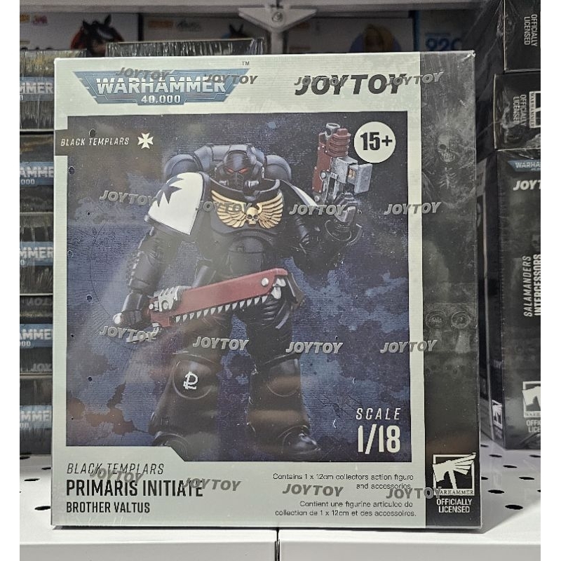 Joytoy Warhammer 40k Black Templars Primaris Initiate Brother Valtus ...