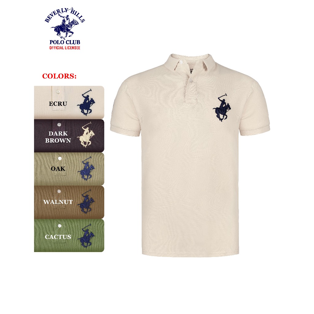 Beverly Hills Polo Club Men`s Combed Cotton Pique Polo Shirt in ...