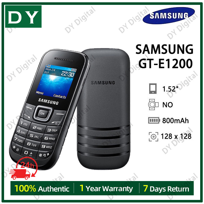 Original Keypad Cellphone SAM E1200 Single SIM Card Keypad Phone Basic ...