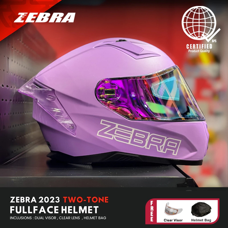 ZEBRA 2023 PARADIGM helmet full face motorcycle helmet dual visor for ...