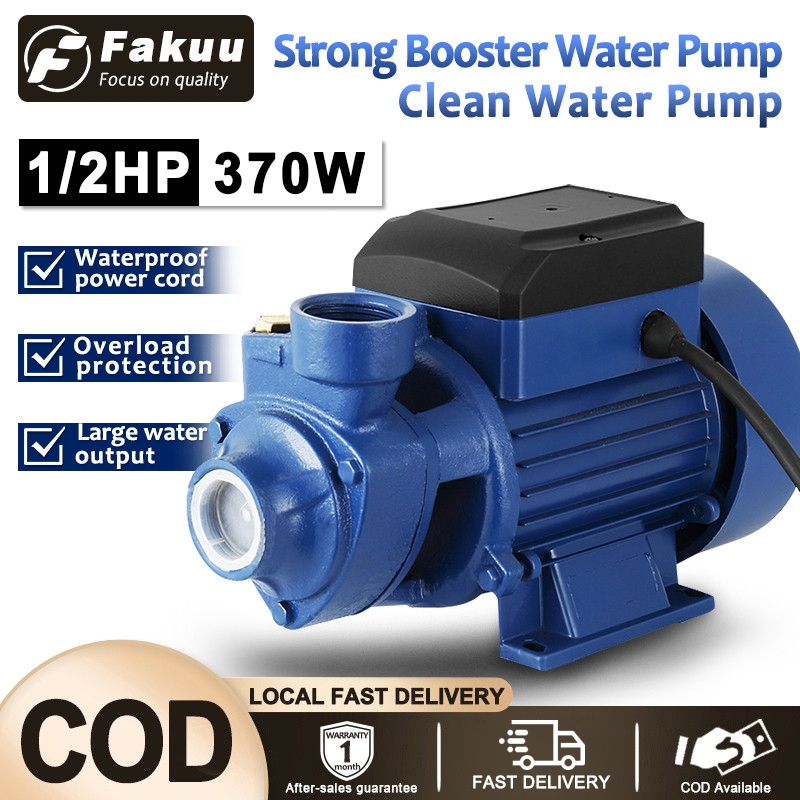 FAKUU Booster Jet Pump 0.5 HP 1/2 HP Water Pump/Peripheral Booster Pump ...