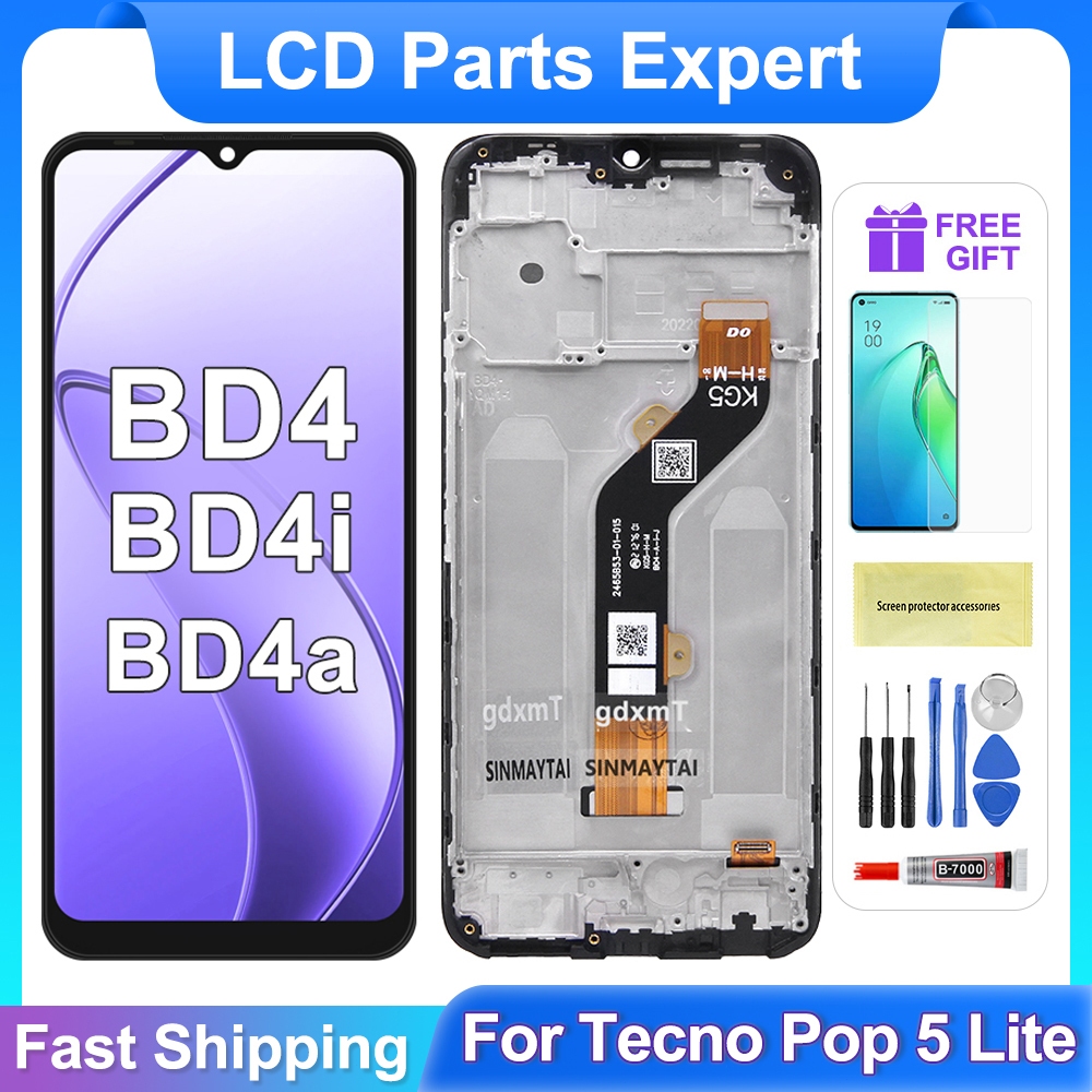 LCD with Frame For Tecno POP 5 LTE BD4 BD4i BD4a LCD Display Touch ...