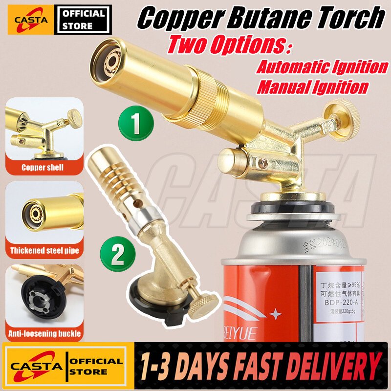 Heat Flame Gun Blue Torch Copper Welding Nozzle Bronze Brazing Blow ...