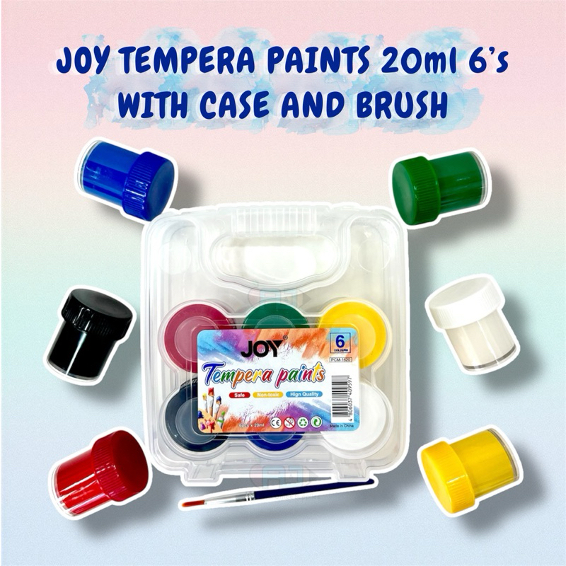 Joy Poster Paint 6's with Casing 20ml | Shopee Philippines