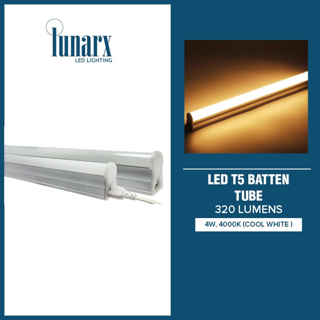 Lunarx Shadowless LED T5 Batten Tube Light Bar Industrial 12Watts ...