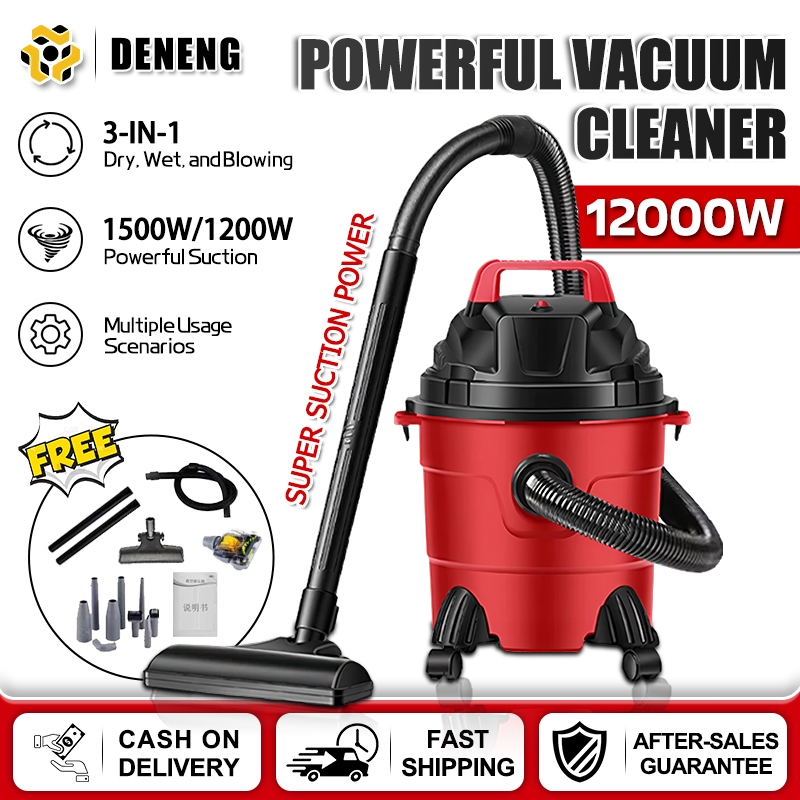 Vacuum Cleaner 15L/1200W Household Carpet Vacuum Cleaner 3 IN 1 Wet And ...