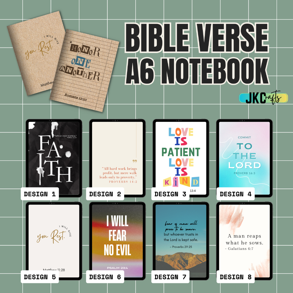 A6 Bible Verse Notebook | Shopee Philippines