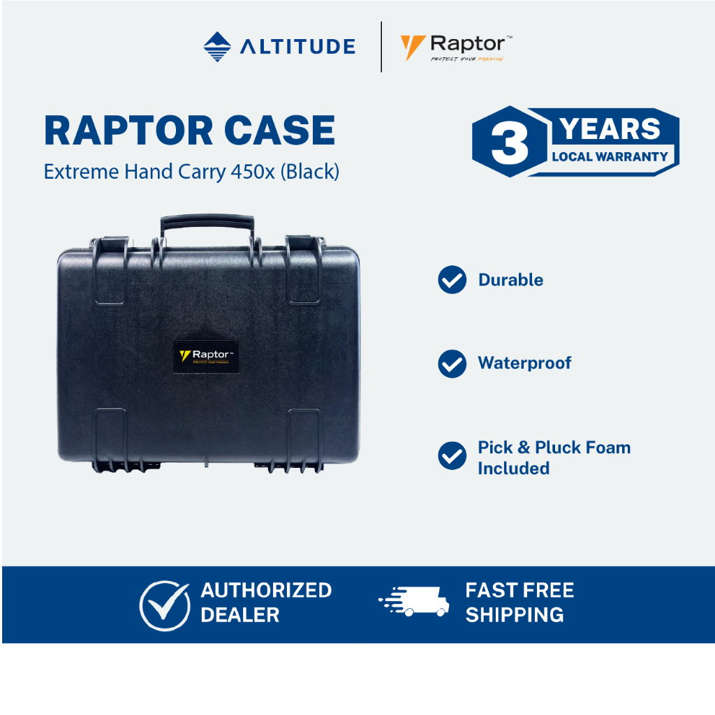 Raptor 450x Hard Case (Waterproof / Dustproof Carry On Hard Case ...