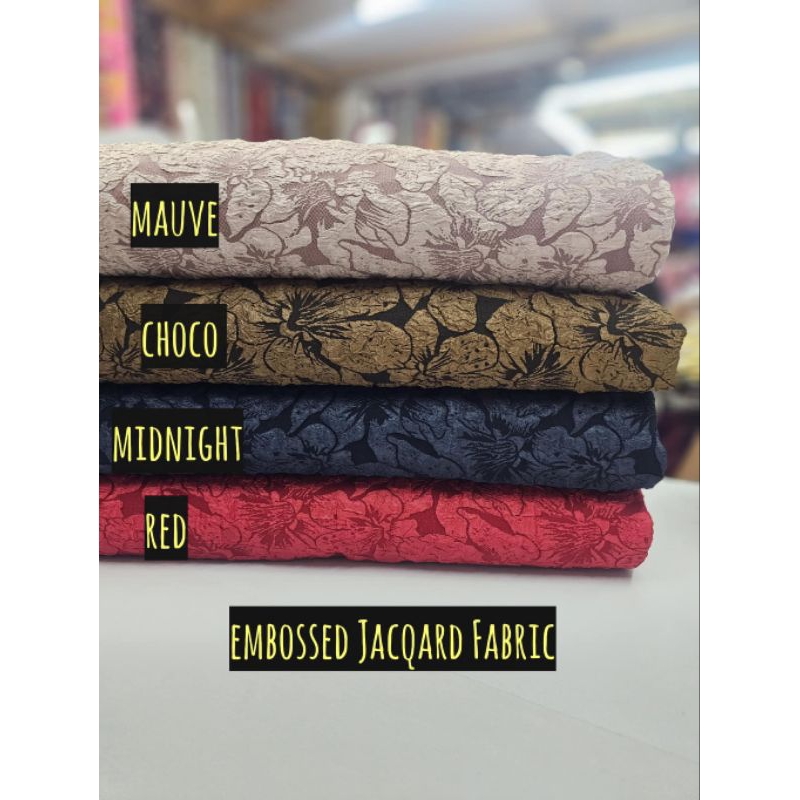 EMBOSSED JACQUARD HIGH QUALITY FABRICS 60 WIDTH | Shopee Philippines