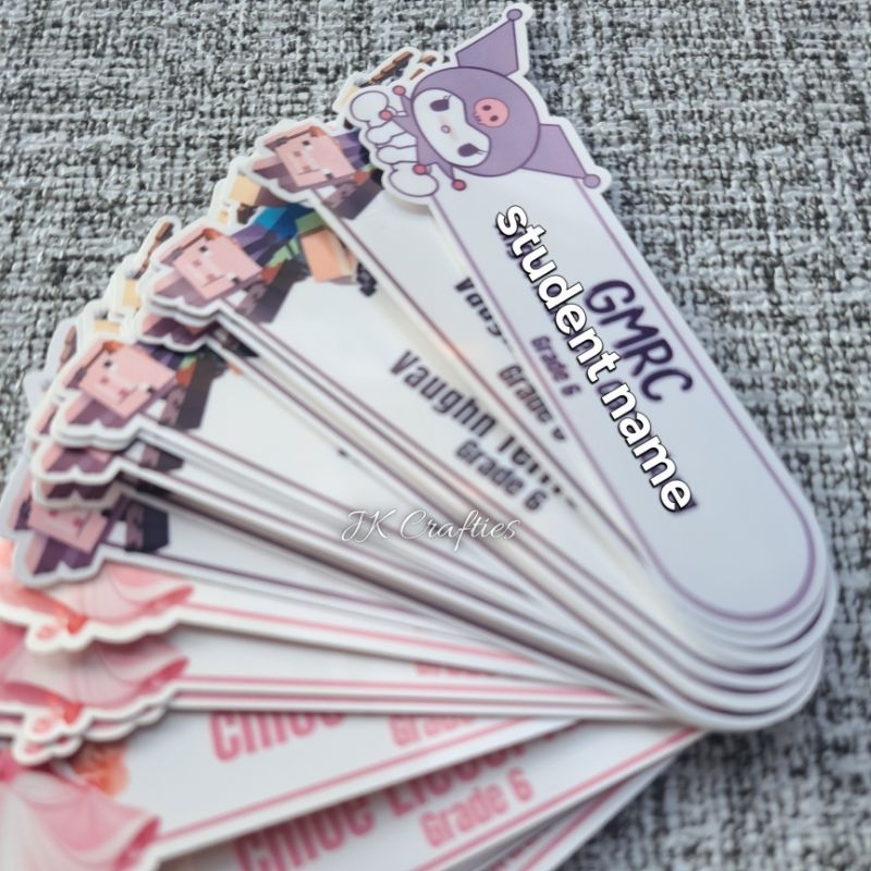 Waterproof School Subject Stickers, Names, Grade and Section Cut-Out ...