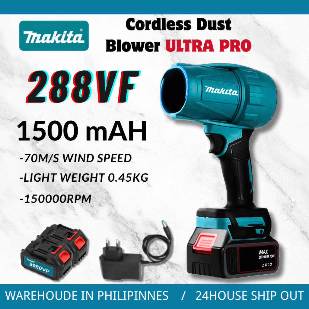 MAKITA Cordless Dust Blower Powerful Air Blower Turbo Jet Fan Handheld ...