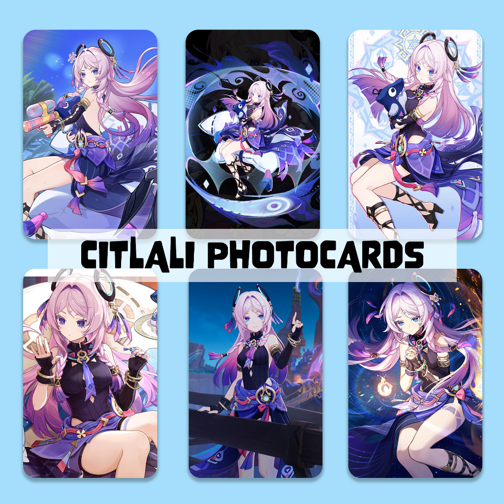 Genshin Impact Photocards - CITLALI Textured Photocards Front and Back ...