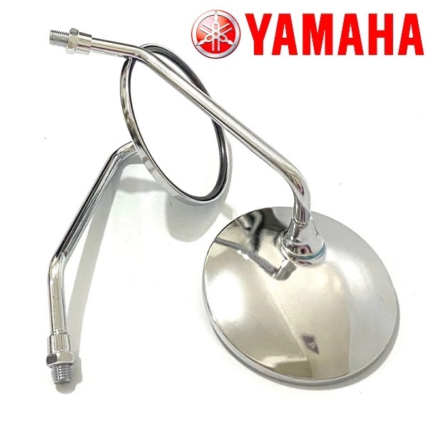 yamaha mio fazzio Side Mirror Stainless ROUND TYPE circle Long Stem ...