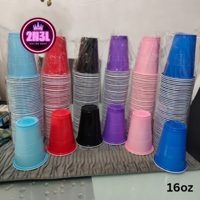 50pcs 16oz Kirkland Big Red Cups Red Beer Pong Cup Shot Glass Plastic ...