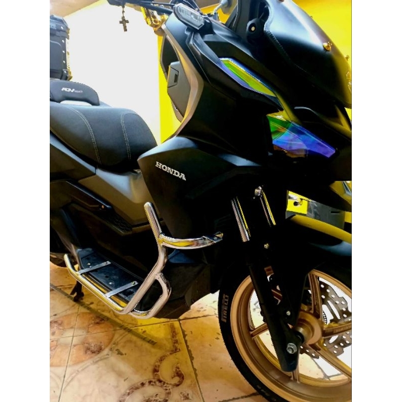 Honda Adv 160 Stainless Crash Guard with MDL BRACKET | Shopee Philippines